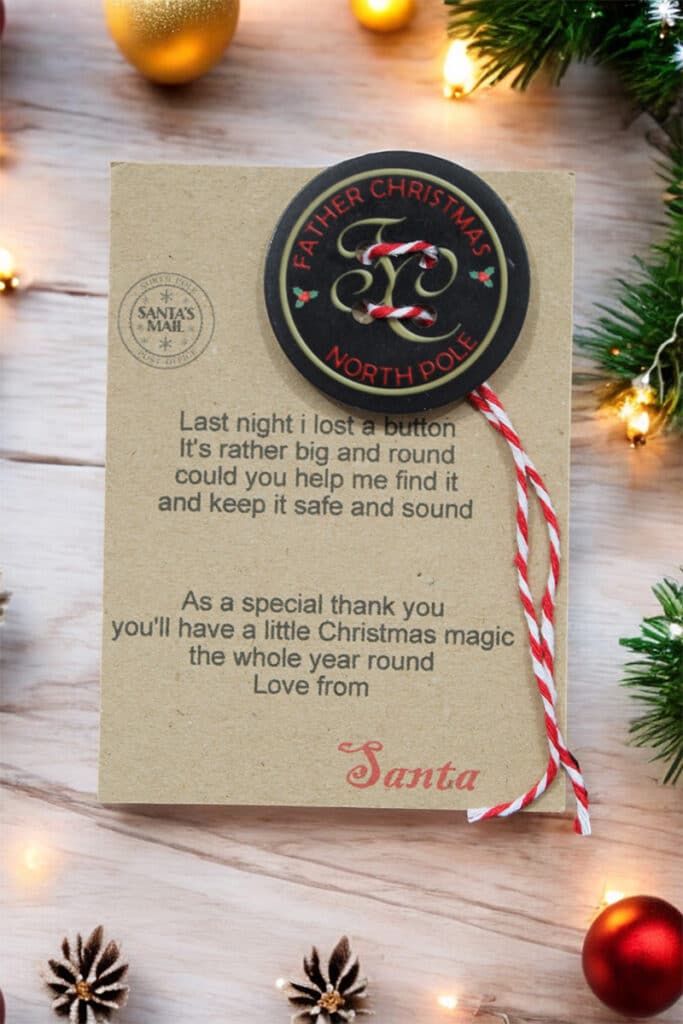 Santa’s Lost Button & poem – Yellow Tree Crafts