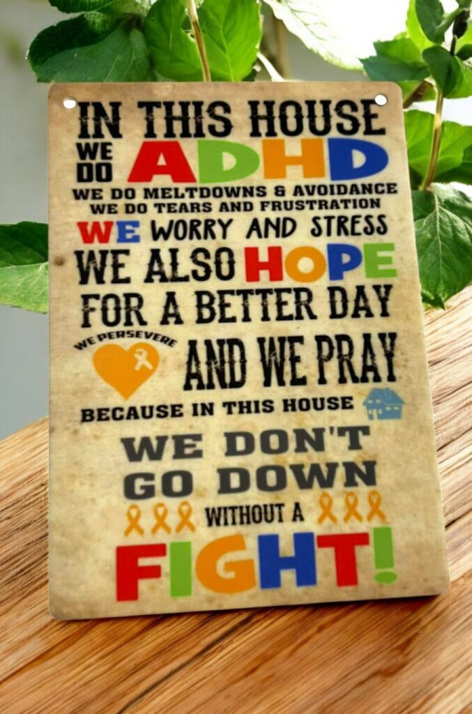 In this house ADHD – Yellow Tree Crafts